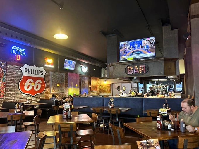 Where BBQ dreams come true! This cozy dining area is the perfect spot to embark on your meat-filled adventure.