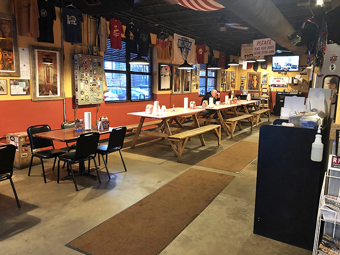 Where BBQ dreams come true! Pappy's dining area is casual, inviting, and ready for your meat-eating adventures.