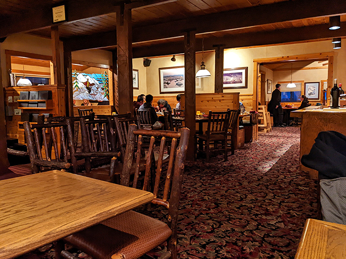 Rustic charm meets mountain magic. It's like dining in a postcard, but with better food and fewer paper cuts.