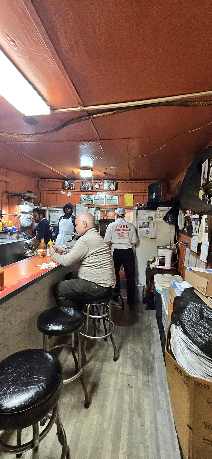 Welcome to the heart of Gus's! Where the grill sizzles, stories are shared, and calories don't count.