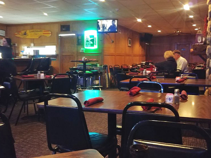 Where everybody knows your name... and your preferred doneness! The Rusty Duck's dining area is as warm and inviting as its steaks.