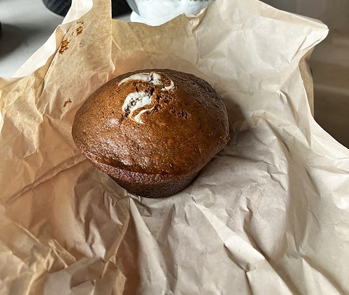 This eggnog muffin is holiday cheer in pastry form. No ugly sweater required, just bring your appetite!