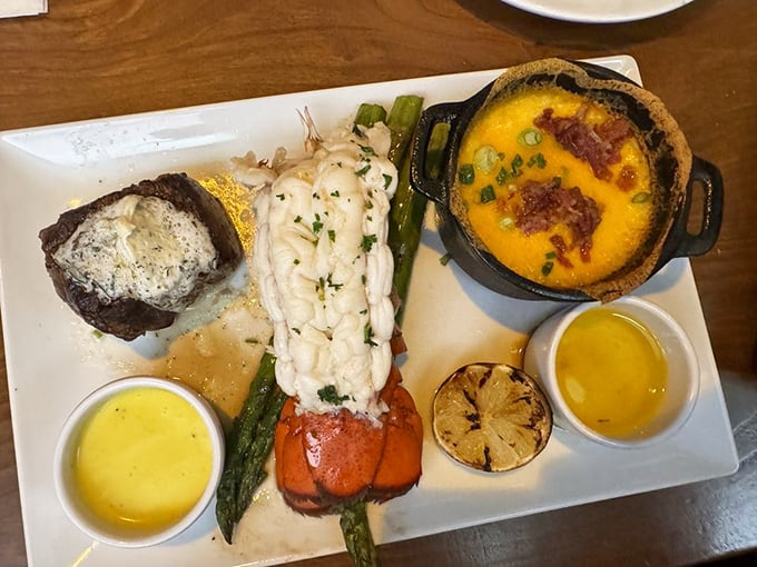 Steak and lobster: the Fred Astaire and Ginger Rogers of the culinary world. This duo dances across your palate with delicious grace.