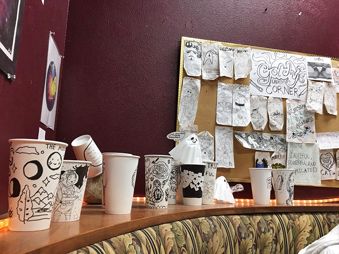 Where coffee cups become canvases and creativity flows like espresso. It's like an art gallery, but with more caffeine.