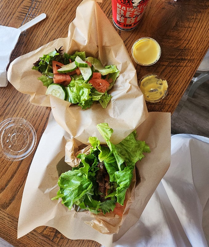 Who said salads can't be exciting? This leafy creation proves that sometimes, it's hip to be square (meal).