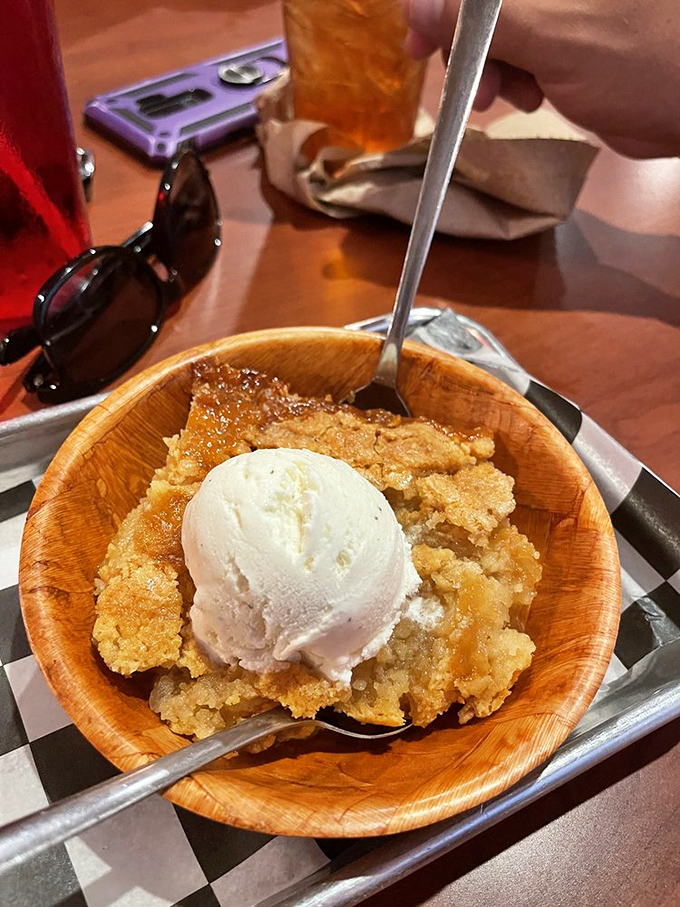 Peach cobbler that's sweeter than a Georgia sunset. One bite and you'll swear you've found the fountain of youth&hellip; in dessert form!