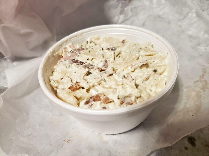 Not just a side dish&mdash;this potato salad demands equal billing with the sandwiches. Creamy, hearty, and deserving of its own fan club.