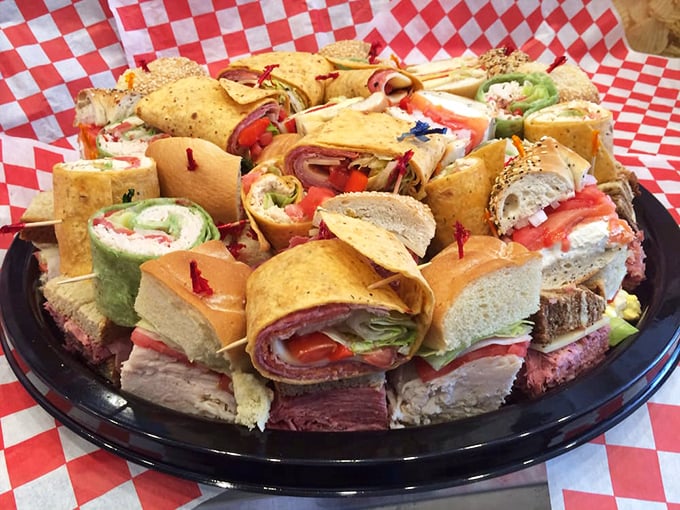 The party platter that turns lunch into a celebration, with each bite-sized sandwich competing for your affection.