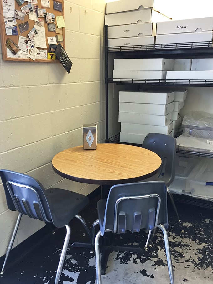 Cozy corner alert! This seating area is the perfect spot to contemplate life's big questions, like "Should I have one more donut?"