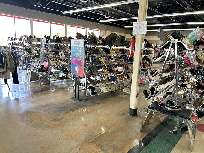 If Cinderella shopped here, she'd have a whole closet of glass slippers to choose from.