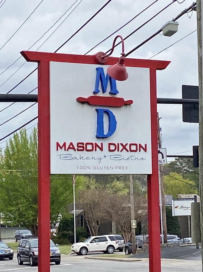 The sign says it all: 100% gluten-free and 100% ready to rock your world. Welcome to flavor town, population: you.