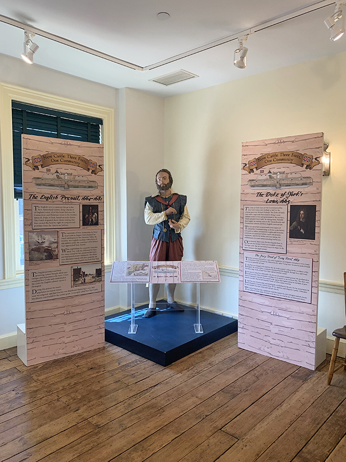 Sir Robert Carr strikes a pose, ready to regale you with tales of New Castle's past. Just don't mention the Dutch &ndash; it's a sore subject.