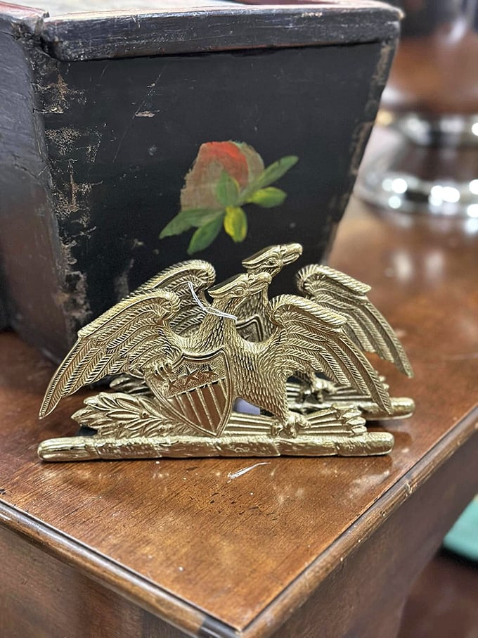 This brass eagle isn't just patriotic d&eacute;cor&mdash;it's what Benjamin Franklin secretly wished had become our national bird instead of that other guy.
