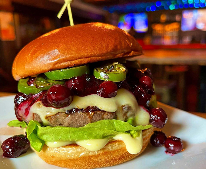 Summer in a bun! This burger's got more blues than B.B. King, but it'll leave you singing a happy tune.