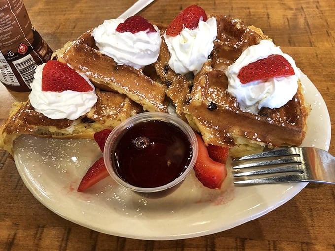Sweet Grace: where French toast meets Southern charm. It's like a warm hug from your favorite aunt, but in breakfast form.