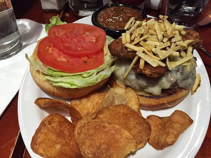 The Rundown Burger: A messy masterpiece that requires a bib, three napkins, and possibly a liability waiver. Deliciously dangerous!