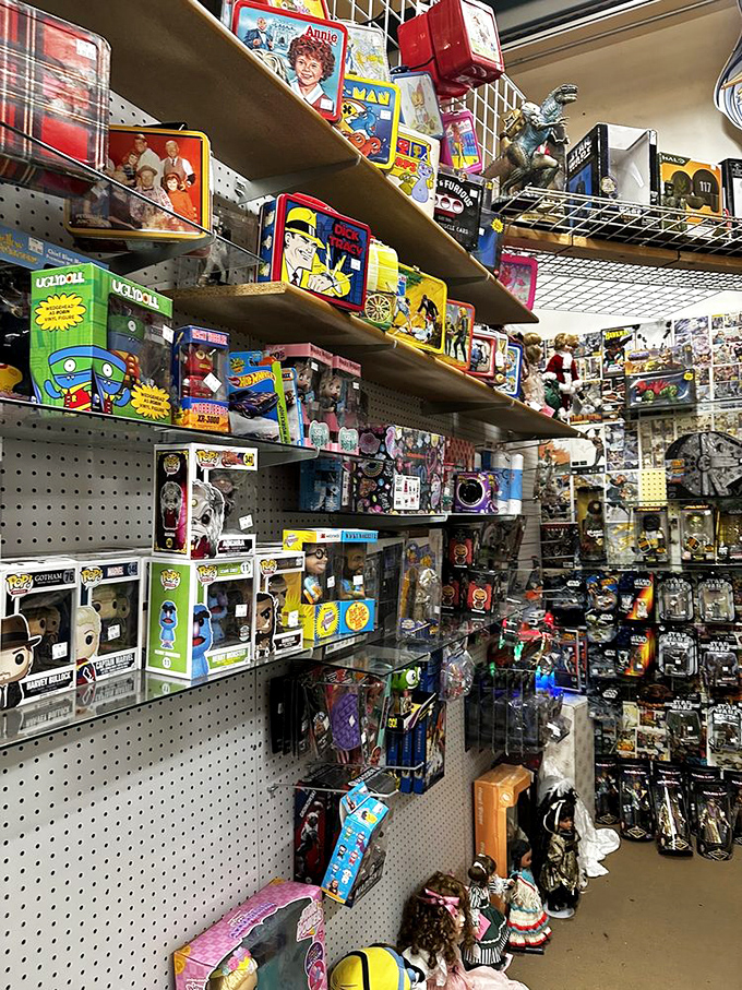 Nostalgia overload! This toy cornucopia would make even Peter Pan consider growing up... just to collect them all.