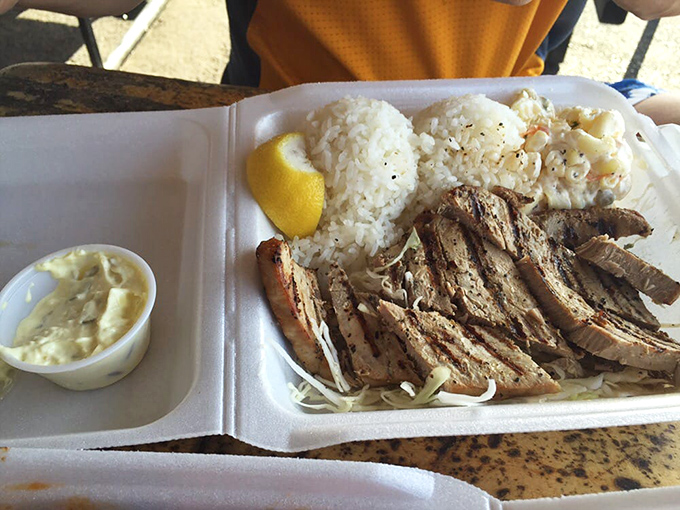 This tuna steak is so perfectly grilled, it might just convince you to trade in your "I'm with stupid" t-shirt for an "I'm with tuna" one.