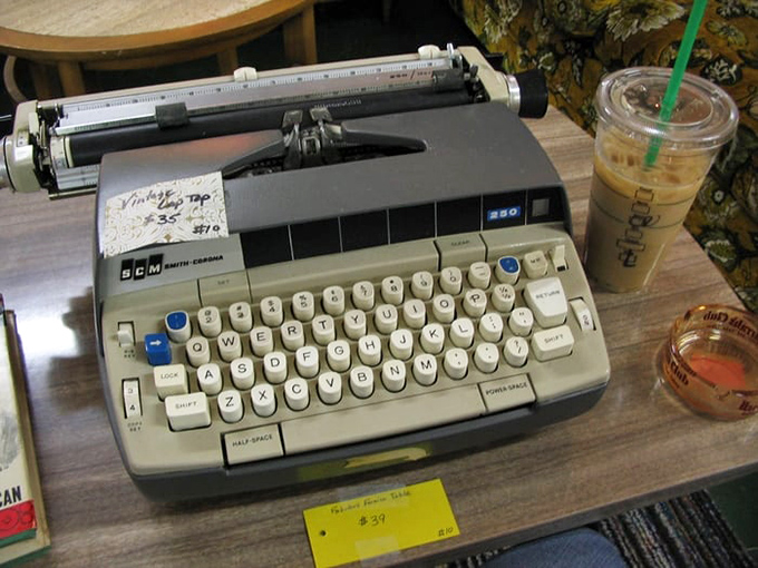 This vintage typewriter isn't just a machine—it's a time capsule of creativity, possibly responsible for love letters, novels, or grocery lists of yesteryear.