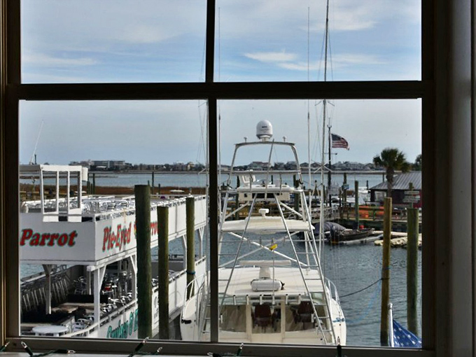 A window to seafood heaven. Where boats bob and appetites soar &ndash; it's like a postcard you can taste.