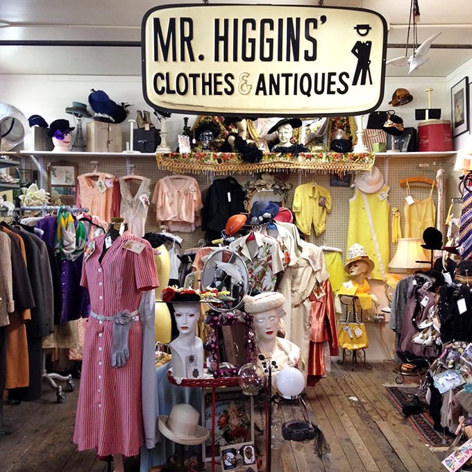 Mr. Higgins' closet: where vintage threads meet modern charm. Warning: may cause spontaneous desire to Charleston.