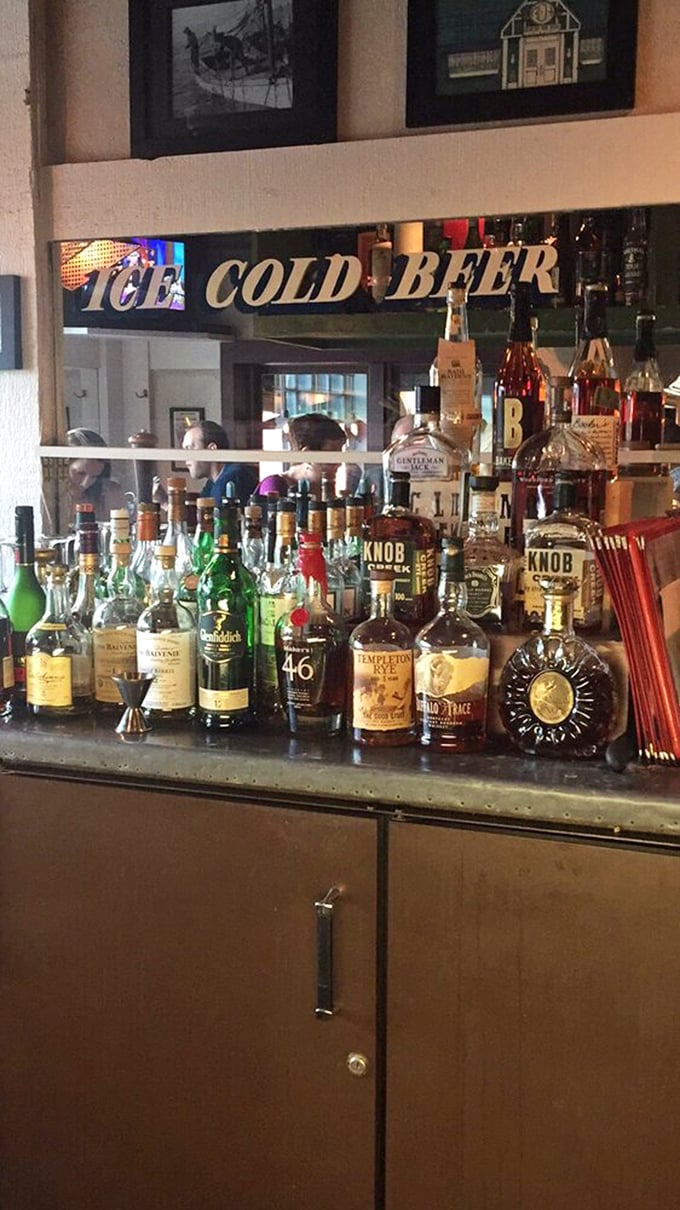 Welcome to flavor town! This bar is stocked with enough libations to make even a fish want to come ashore for a drink.