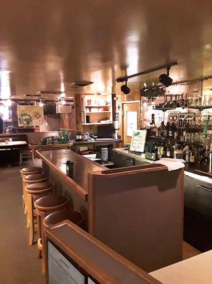 Welcome to the heart of the Squeeze Inn. This bar's seen more stories than a librarian, and mixed more drinks than a chemist's lab.