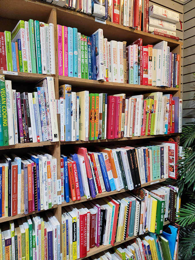 From Julia Child to modern food bloggers, this cookbook section is a feast for the eyes. Warning: May induce sudden urges to whip up a souffl&eacute;.