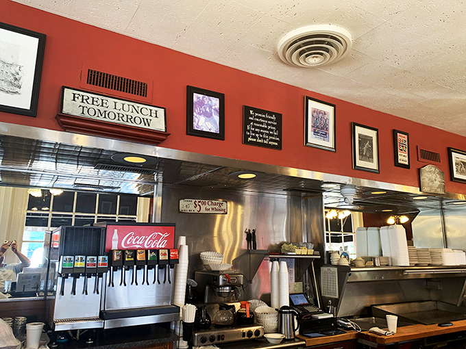 Wall-to-wall charm! Pete's decor is a visual feast of local history, witty signs, and enough personality to fill a dozen diners.