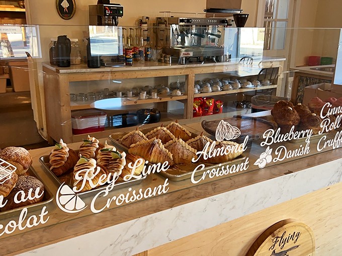 A bakery case of dreams! This display is like a museum of edible art, each piece more tempting than the last.