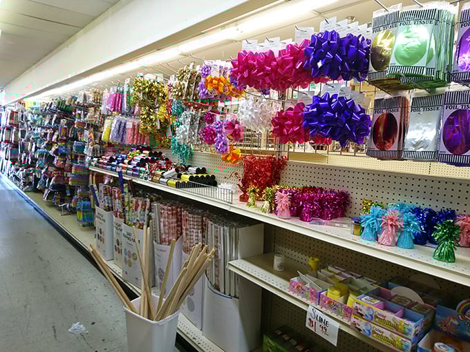 A kaleidoscope of knick-knacks and doodads. It's like your junk drawer exploded, but in the best possible way.