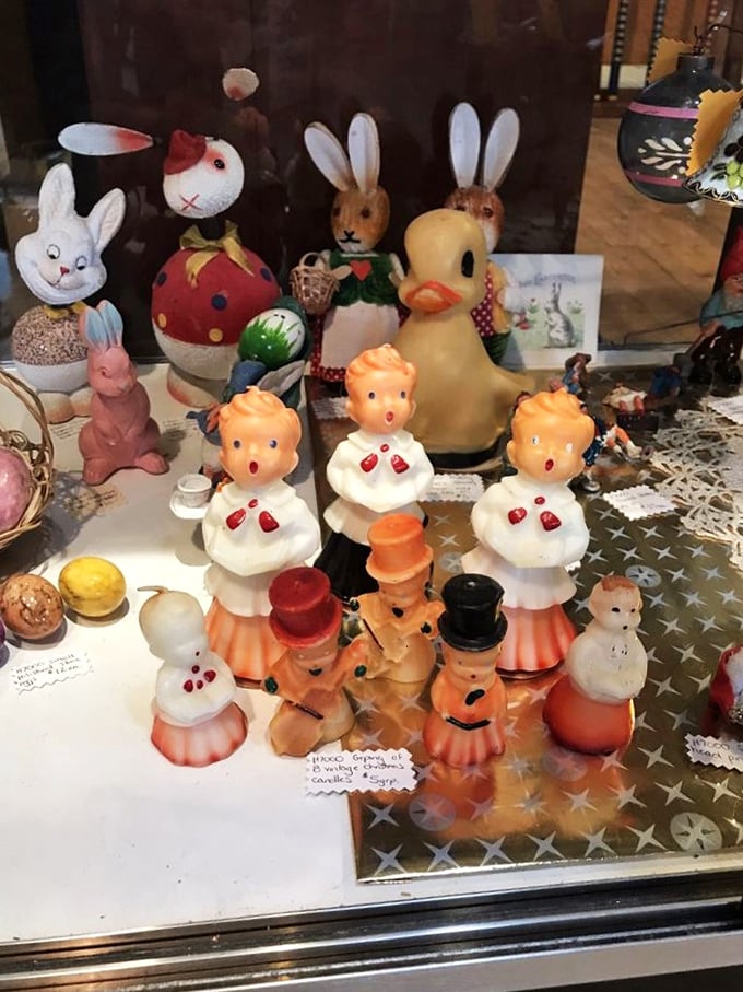 These figurines are having a party and we're all invited. From choir boys to ducks, it's a quirky congregation of cuteness.