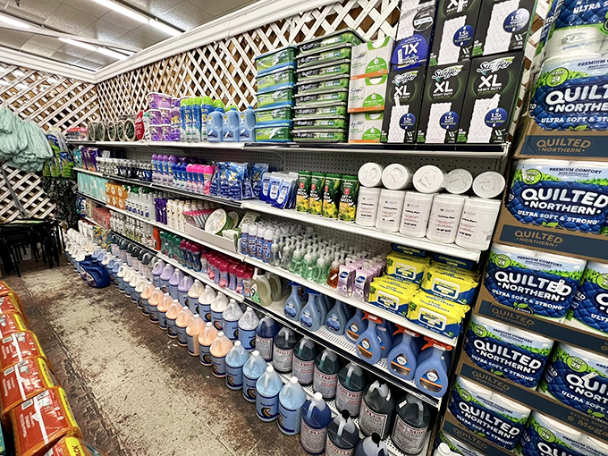 Who knew cleaning supplies could be collectible? It's like a time capsule of American housekeeping, minus the elbow grease.