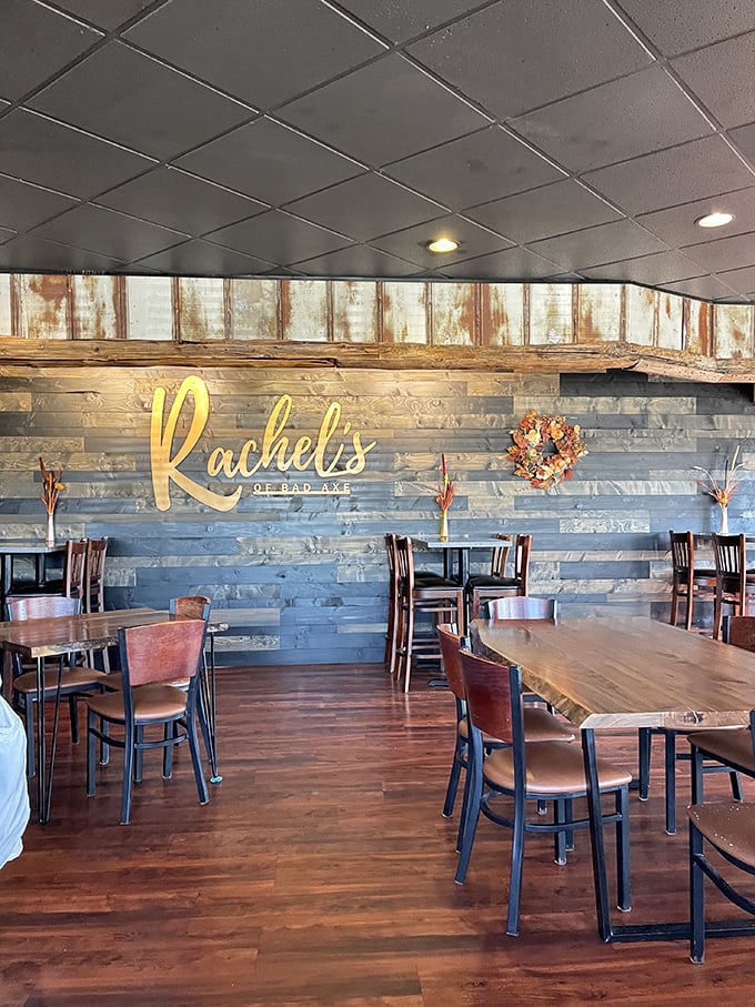 The interior of Rachel's: Where 'Cheers' meets 'Yellowstone', and everybody knows your steak preference.
