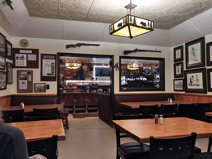 Welcome to the breakfast hall of fame! With its Western-themed decor and cozy booths, this place serves up ambiance as hearty as its meals.