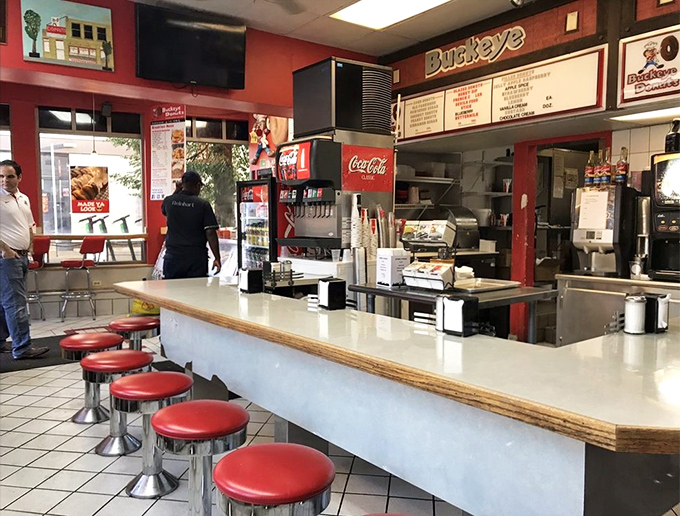 Welcome to donut paradise! Where the coffee's always hot, the donuts are always fresh, and calories don't count (we can dream, right?).