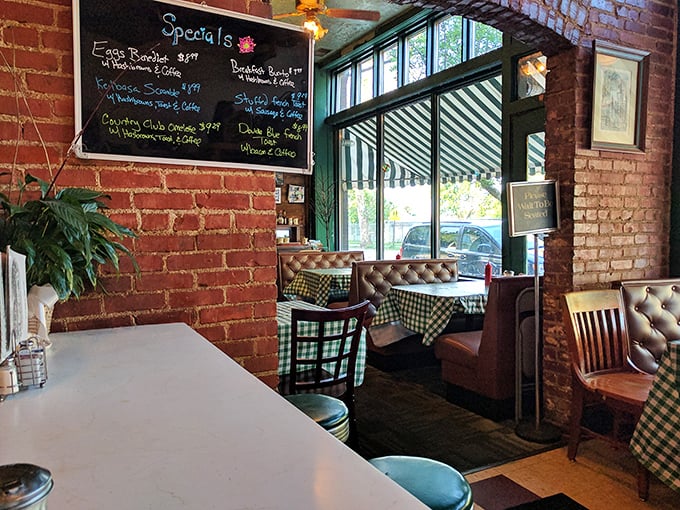 Where retro meets comfort. This isn't just a cafe, it's a time machine with really good food. Notice the lack of smartphones? That's intentional.