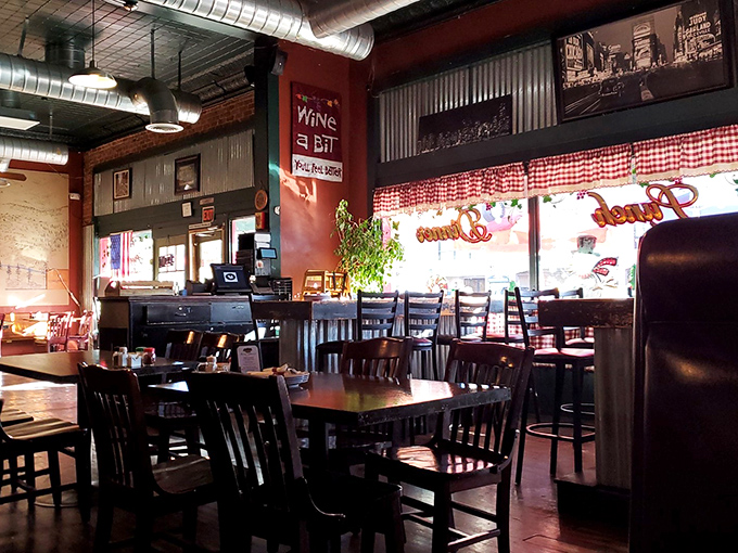 Welcome to flavor town, population: you. Rosa's interior is a culinary stage where pizza dreams come true.