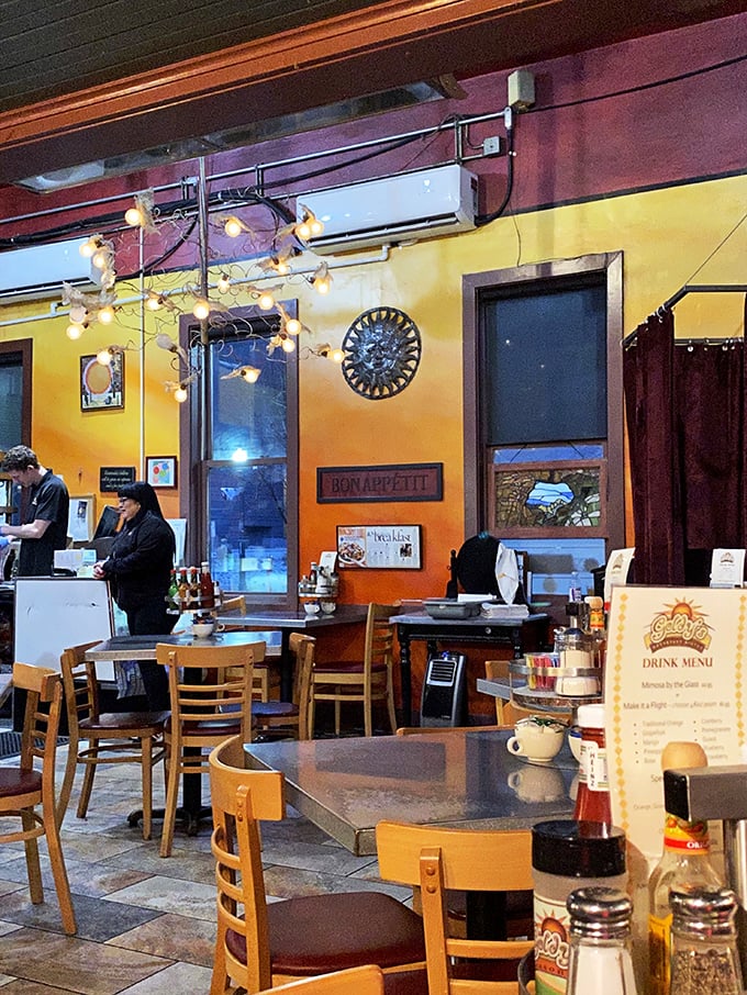 Where breakfast dreams come true. This bustling kitchen is like a morning symphony, conducted by spatula-wielding maestros.
