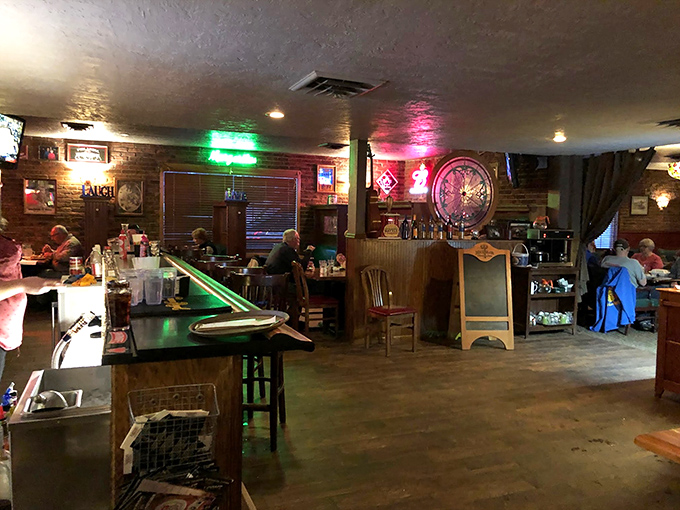 Neon signs, wood paneling, and the promise of margaritas &ndash; this isn't just a restaurant, it's a time machine to peak Americana.