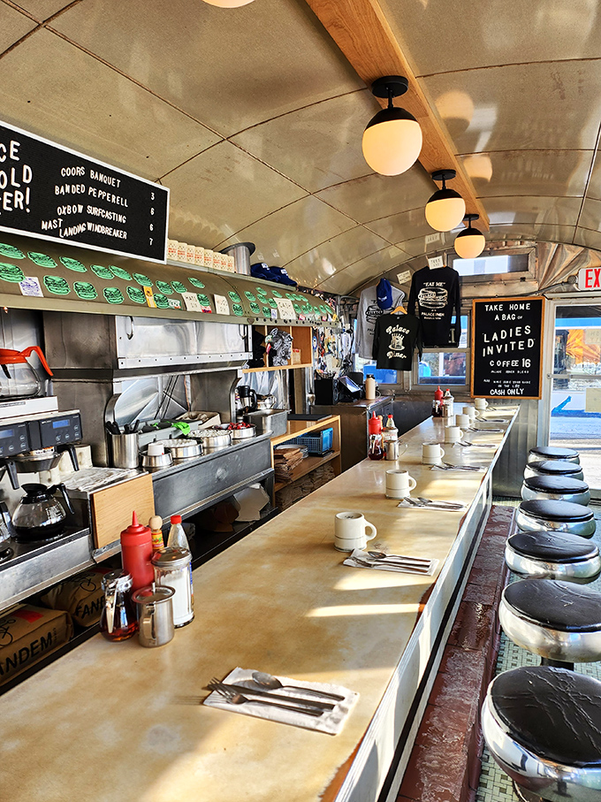 Where everybody knows your name... or at least your usual order. This counter is the stage for daily culinary performances.