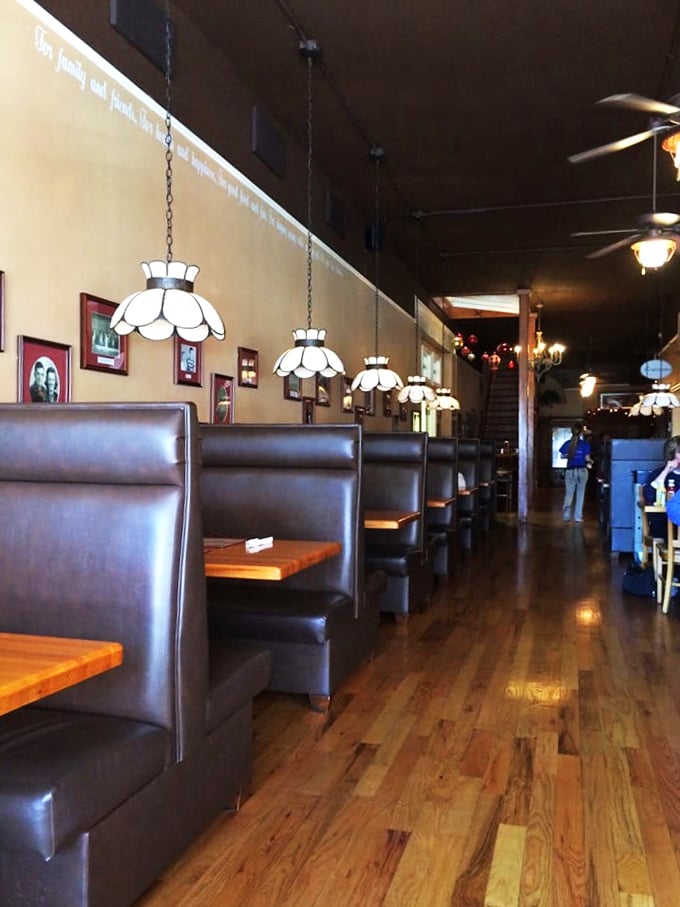 Welcome to the land of Tiffany lamps and endless conversations. It's like your grandma's living room, but with better food.