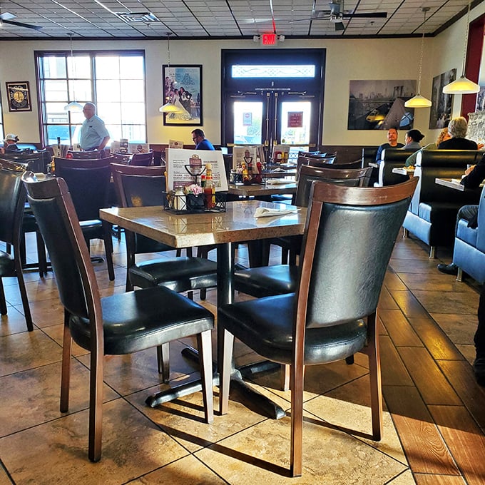 Welcome to bagel paradise! This place is busier than the Fremont Street Experience, but way more delicious.