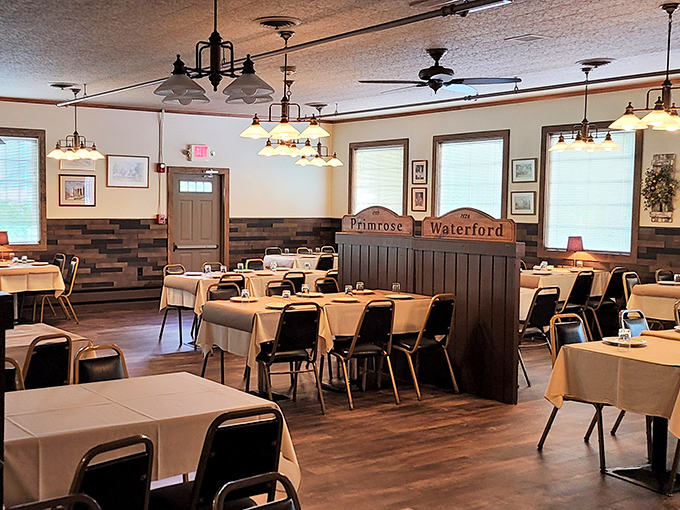 Welcome to the heart of The Village Haven! It's like your grandma's dining room, if grandma could cook for an army of food critics.