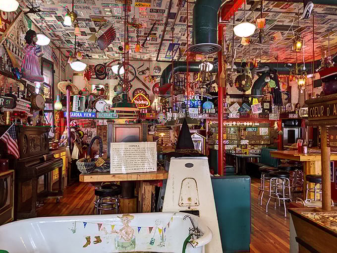 It's like Where's Waldo, but with vintage treasures! Every inch of this interior is a conversation starter &ndash; hope you brought your reading glasses and curiosity!