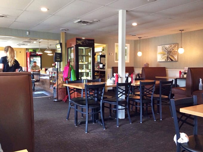 Step into a world where calories don't count and comfort is king. This interior says, "Come on in, loosen your belt, and stay awhile."