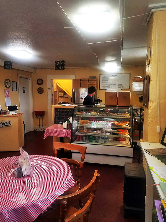 Step into flavor town! This charming interior is where magic happens, one pie at a time. Can you smell the deliciousness?