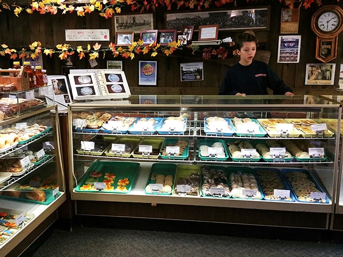 Step into a world where calories don't count and sugar is a food group. This bakery's interior is as inviting as its treats.