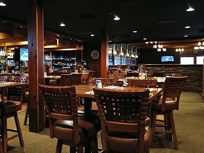 Rustic elegance at its finest. This interior is so inviting, you'll want to move in and make yourself at home.