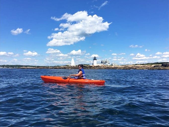Paddle your way to serenity. With views like these, you might forget you're exercising – until tomorrow's sore arms remind you!